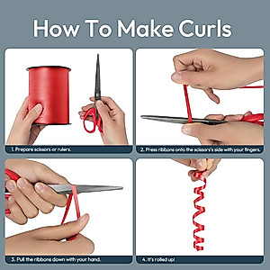 KMER LIFE Premium Deep Purple Curling Ribbon, 1/5" Wide x 500 Yards Christmas Curling Ribbons for Gift Wrapping, Party Decoration, Balloon String, Ribbons for Florist Flower (1 Roll)