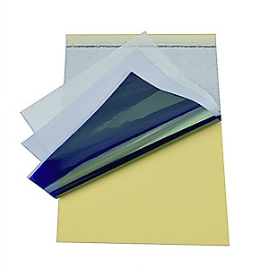 Tattoo Stencil Paper,50 Sheets Tattoo Transfer Paper 4 Layers 8 1/2" x 11" Stencil Paper For Tattooing,Transfer Paper Tattoo(50pcs)