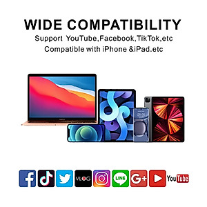 Wireless-Lavalier-Microphone Charging-Case for iPhone - ipad YouTube TikTok Podcast Video Recording Conference Vlogging Church Interview Teaching 2 in 1 Plug-Play Mic