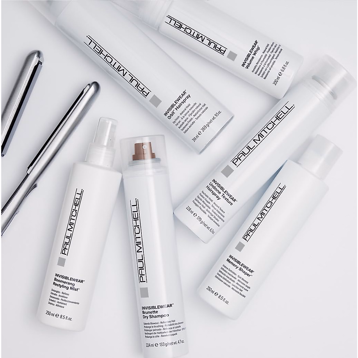 Paul Mitchell Invisiblewear Volume Whip Styling Foam, Humidity Resistance, Natural Hold, For Fine Hair, 6.8 fl. oz.