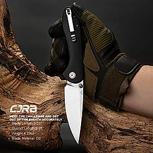 CJRB Feldspar Big Bundled with Small Black Great EDC Knife Companion