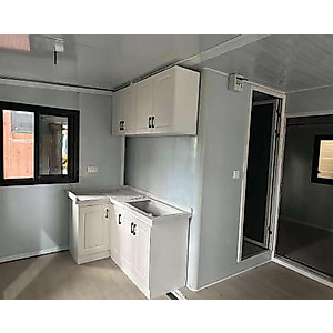 40 ft Modern 2024 Luxury Prefab Villa, Insulated Portable Expandable Container 1 Bedroom. Mobile Tiny Home with Free Electric Water Heater Tiny Backyard House, Movable, Foldable, and Expandable
