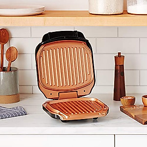 Gotham Steel Electric Grill Low Fat Multipurpose Sandwich Grill with Nonstick Copper Coating – As Seen on TV Large