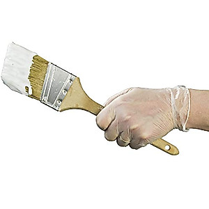 X3 Clear Vinyl Disposable Industrial Gloves, 3 Mil, Latex & Powder-Free, Food-Safe, Non-Sterile, Smooth, X-Large, Box of 100