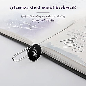 Drums Heartbeat Metal Bookmark Vintage Silver Book Marker Clip Unique Christmas Teacher Birthday Gifts 1"