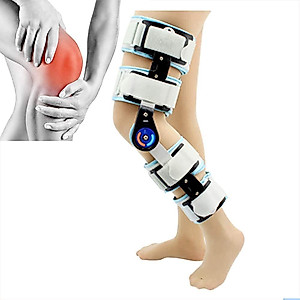 XBJYDMBDD Hinged Knee Brace ROM Knee Brace Leg Immobilizer Support Fracture Adjustable for Arthritis Joint Pain Meniscus Tear Knee Injury Recovery Relieve Knee Burden Adjustable Knee Immobilizer
