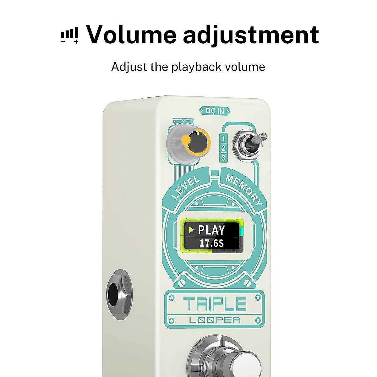 Donner Triple Looper Guitar Pedal & Donner DPA-1 Guitar Pedal Power Supply Adapter