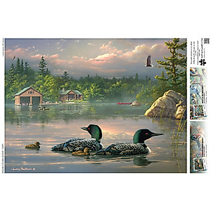 Buffalo Games - Hautman Brothers - Passing Storm Loons - 1000 Piece Jigsaw Puzzle for Adults Challenging Puzzle Perfect for Game Nights - 1000 Piece Finished Size is 26.75 x 19.75, Large