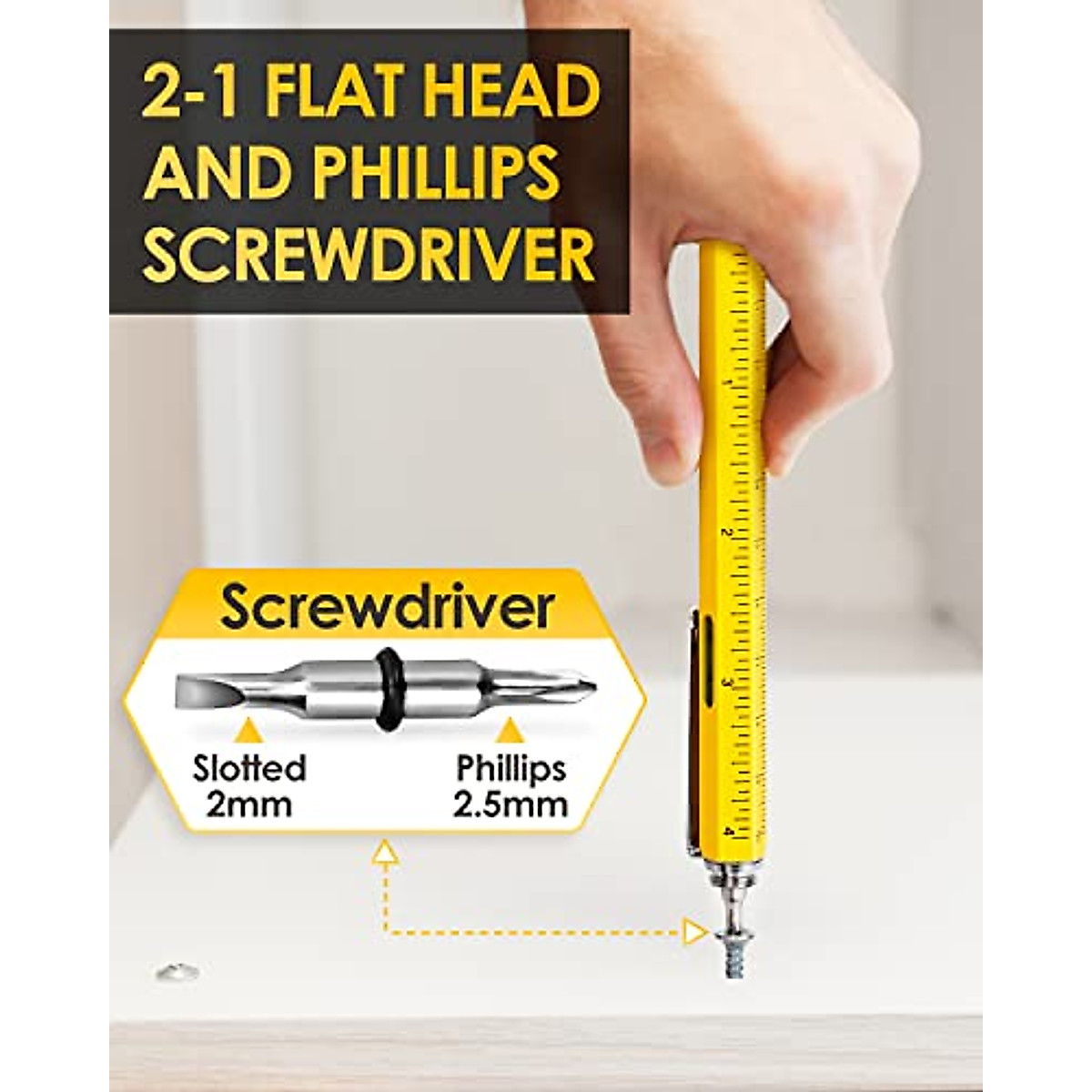 Stocking Stuffers for Men, Gifts for Men Multitool Pen, Unique Christmas Gifts for Men Who Have Everything, Tools for Men, Cool Gadgets for Men, Birthday Gifts for Dad Husband Adults Women Dad Gifts