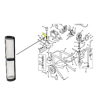 Homhelar 246384 246385 Strainer Screen Kit for Graco 395 495 Airless Paint Spray Guns