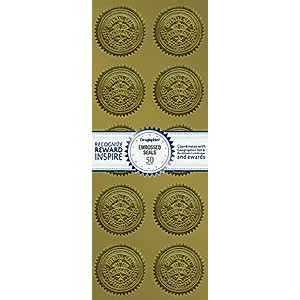 Geographics Gold Excellence Seals, Pack of 50 (47853)
