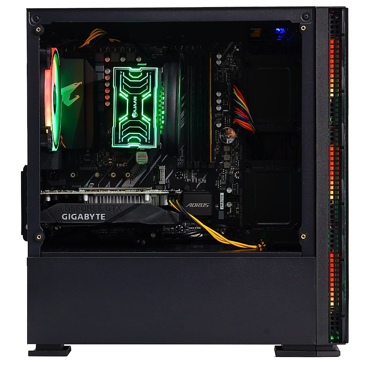 HAJAAN Breeze Gaming Desktop Tower Computer PC - AMD Ryzen 5 5000 G-Series 5600G 6-Core Processor 3.90GHz, 16GB DDR4 RAM, 512GB SSD, Gaming Headset, Wi-Fi Ready, Windows 11 Pro (with Radeon Graphics)