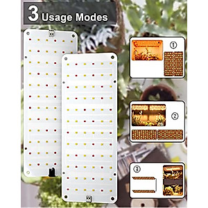 APLANT Grow Light, 20W Ultra-Thin LED Grow Lights for Indoor Plants Full Spectrum, 6/10/12H Timer Plant Light, 132 LEDs Under Cabinet Plant Growing Lamp Strip for Seedlings, Veg, Flowers (2pcs)