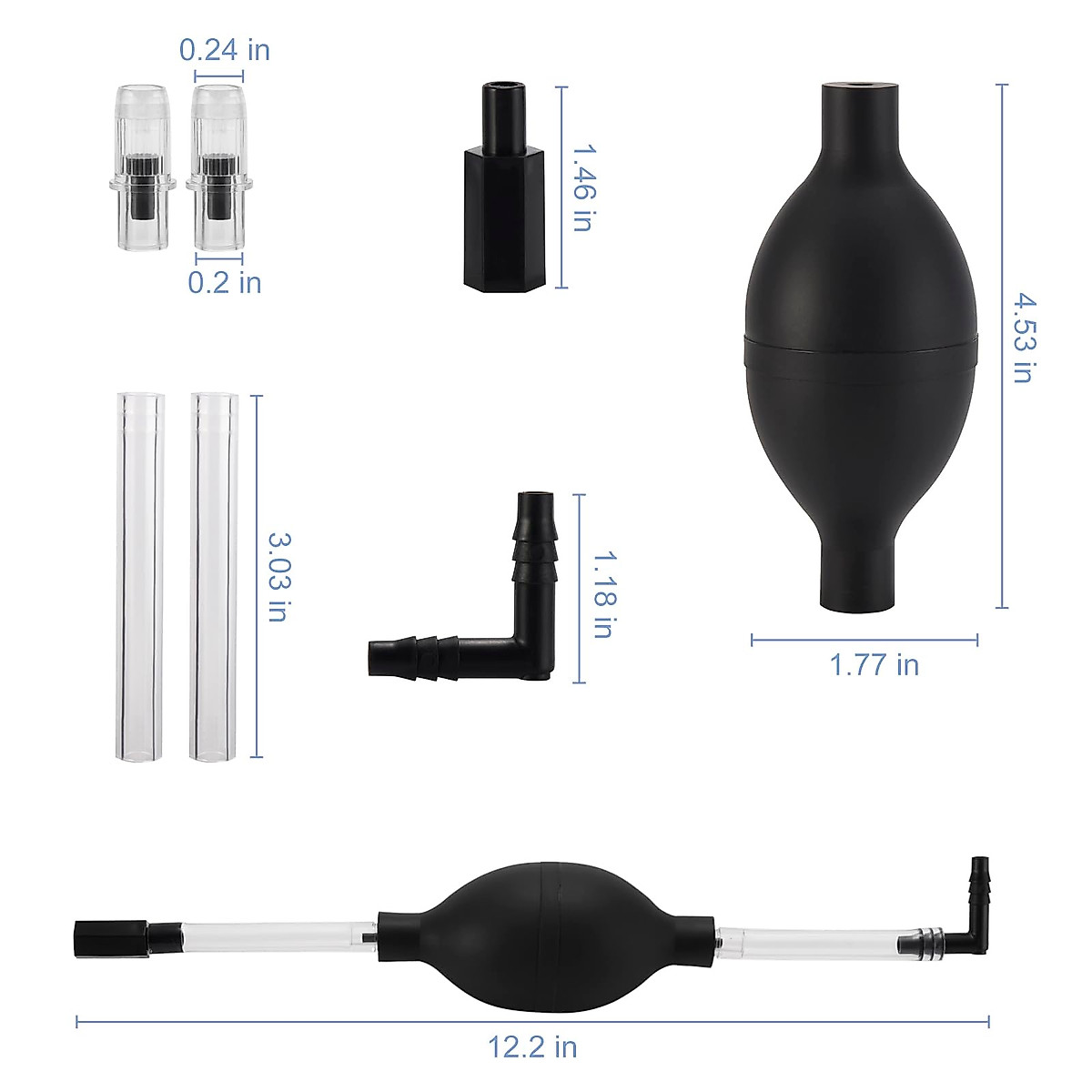Kainasch Black Primer for BB-9 Black Carbon Filter, Hand-Powered Prime and Purge 2 in 1 Primer Pump Kit Compatible with Berkey Filter Replacement Elements