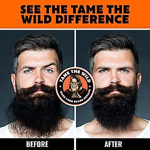 Tame the Wild Premium Beard Straightener Kit - Heated Beard Brush for Men - Beard Grooming Kit Includes Heat Protectant, Beard Soap, Beard Balm, Wooden Comb, & Storage Case - Gift Set