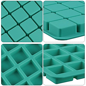 Mity rain 2 Pack 40-Cavity Square Caramel Candy Silicone Molds,Chocolate Forf Truffles, Fat Bombs Keto Snacks, Whiskey Ice Cube Tray,Grid Fondant Mould,Hard Candy Pralines Gummy Jelly Mold