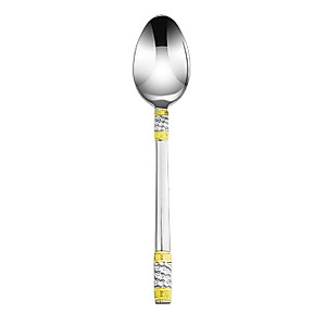 Venezia Collection "Milano" 20-Pc. Gold Flatware Set Service for 4, 18/10 Stainless Steel Silverware Cutlery, 24K Gold Trim