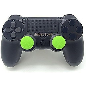 Analog Silicone Thumb Stick Grip Joystick Caps Cover for PS4 PS3 Xbox 360 Xbox One Game Controllers (Green)