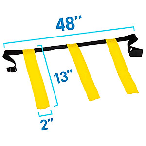 Franklin Sports Flag Football Set - 10 Player Flag Football Belts for Adult + Youth - Equipment Cones + Field Marker Included - 5 v 5 Set