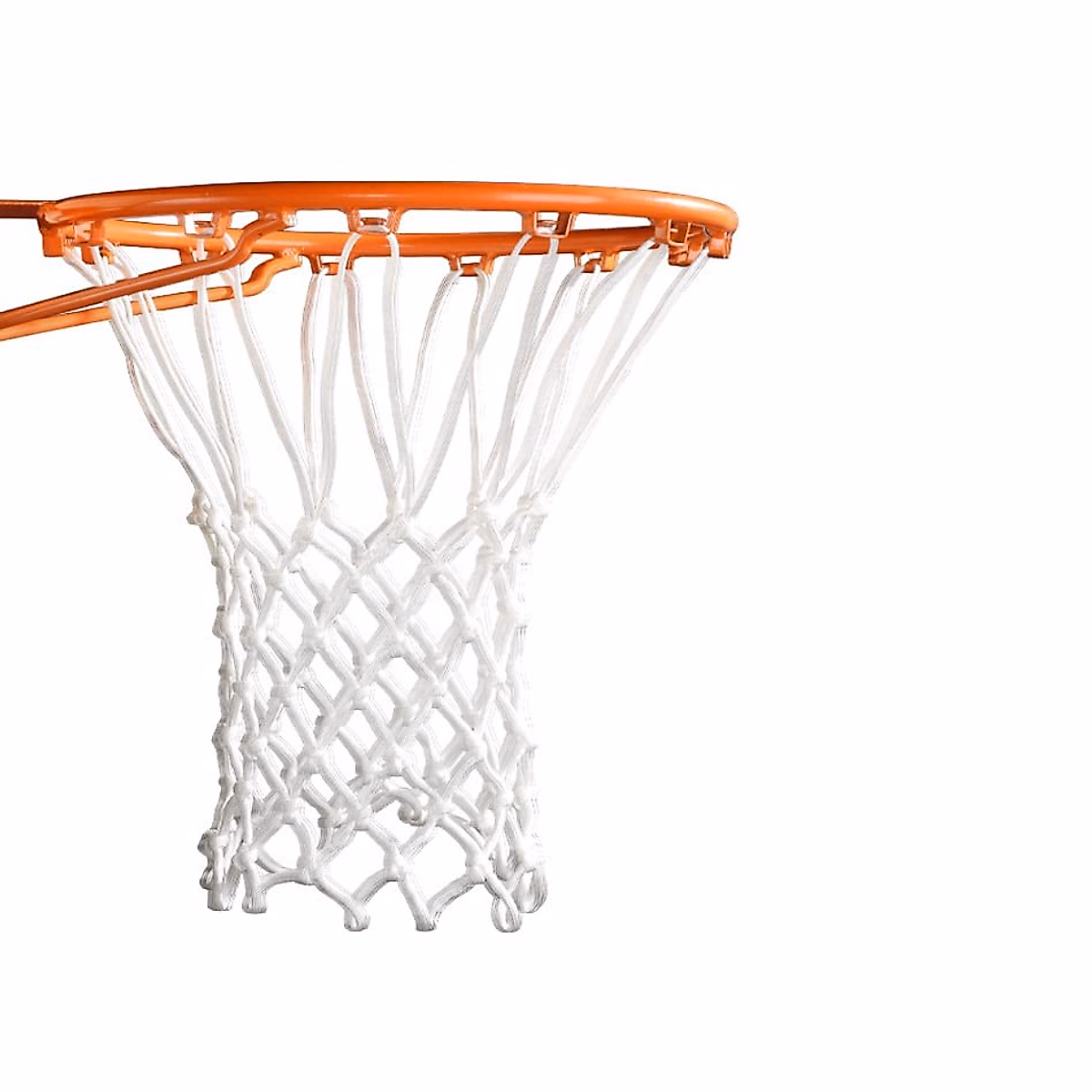 Heavy Duty Basketball Net Replacement, (7.47 oz) Upgrade Professional Basketball Net,All-Weather Anti Whip 21 inches Standard Thick Nets, 12 Loops for Indoor and Outdoor Replacement Net (White)