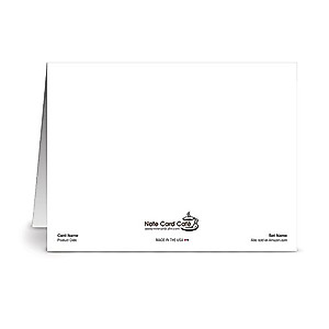 Note Card Cafe All Occasion Greeting Card Set with Gray Envelopes | 24 Pack | Blank Inside, Glossy Finish | Unique Hello Autumn Design | Bulk Set for Greeting Cards, Occasions, Birthdays