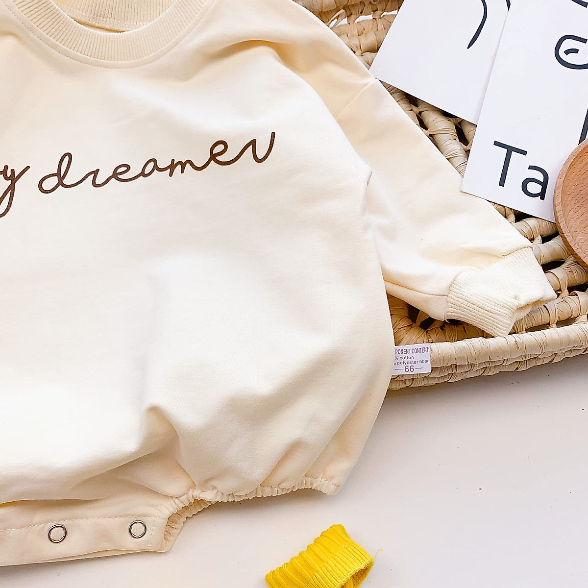 Baby Girl Boy Crewneck Sweatshirt Romper, Long Sleeve Rainbow Pullover Sweater Top Warm Fall Winter Clothes