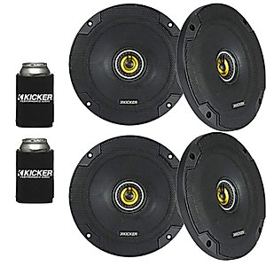Kicker 46CSC654 - Two Pairs of CS-Series CSC65 6.5-Inch (160mm) Coaxial Speakers, 4-Ohm (2 Pairs)
