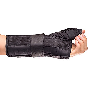 Aircast A2 Wrist Support Brace with Thumb Spica: Left Hand, Medium