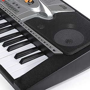Joy LCD Screen 54-Key Portable Electronic Keyboard for Beginners with Power Supply