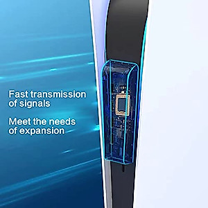 ECHZOVE USB HUB for PS5, Playstation 5 Accessories, High-Speed Data Transfer, Fast Charging Ports for DualSense Controller, Hub Adapter for Playstation 5 Disc & Digital Edition