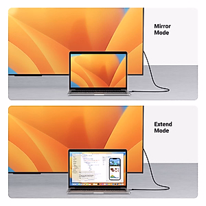 UGREEN USB C to HDMI Cable (4K@60Hz) 6.6FT, Type C to HDMI Adapter Thunderbolt 4/3 to HDMI for Home Office Compatible with iPhone 16 Pro Max Plus, MacBook Pro Air iPad Pro, XPS, Galaxy S24 Steam Deck