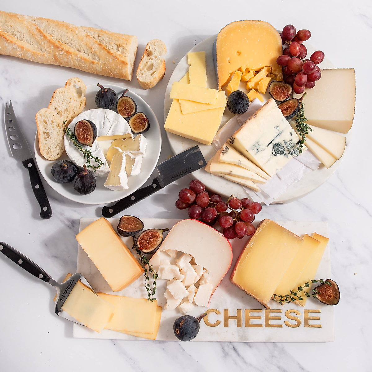 igourmet Cheese Sampler - Our Royal 8-Cheese Assortment contains Blue Cheese, Goat Cheese, Nutty, Smoked, Tangy, Spanish Cheese, Goat Cheese, Creamy, and Swiss