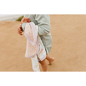 3-Layer Knit Security Blanket Set Sized 16" x 16" 2-Pack"Coral" by Copper Pearl