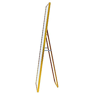 65" x 24" Wall Mounting Full Body Mirror, Full Length Mirror with Stand, Alloy Frame Full-Length Mirror for Living Room, Bedroom (Gold)