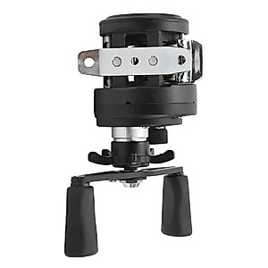 Round Baitcasting Reel, 6.2 : 1 Gear Ratio, Metal Body Lure Fishing Drum Wheel, Bearing, Magnetic Brakes, Micro Object Baitcaster Fishing Reel (DKS50 Right Hand)