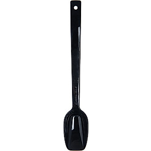 Carlisle FoodService Products Plastic Solid Spoon, 10 Inches, Black