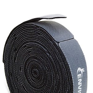 Reusable Cable Ties 3/4" x 4" Self-Gripping Strips Ready to Use Precut Straps for Cable Management and Organizing Cords 50 Pack (Black)