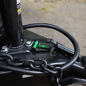 Camco RV T Level | Assists You in Leveling Your RV | For Front-to-Back and Side-to-Side Leveling | Screw-Mounted (25543), Green,black