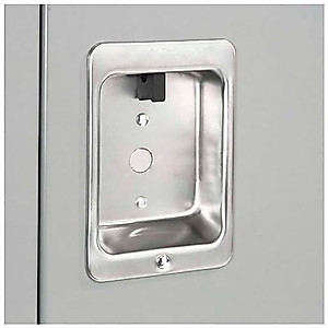 GLOBAL INDUSTRIAL Double Tier Locker, 12x18x36 6 Door, RTA, Gray