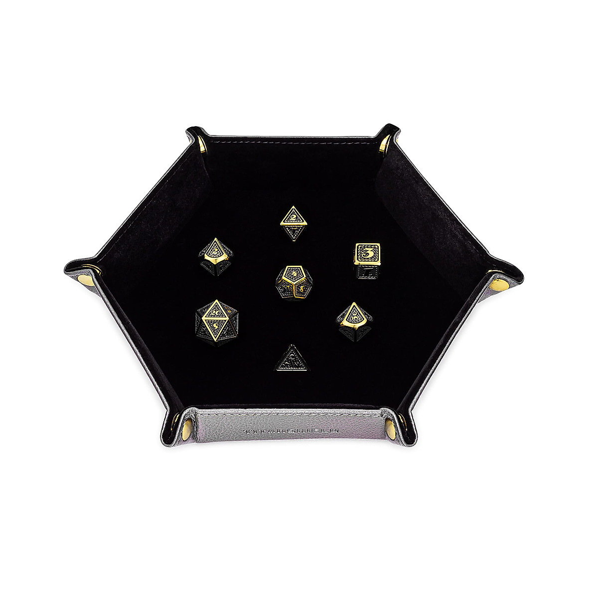 TitanShield Premium Easy-Assemble Magnetic Dice Tray for Rolling (Metal Dice, DND) in Galaxy