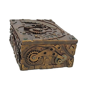 PTC 5 Inch Steampunk Mechanical Inspired Jewelry/Trinket Box Figurine