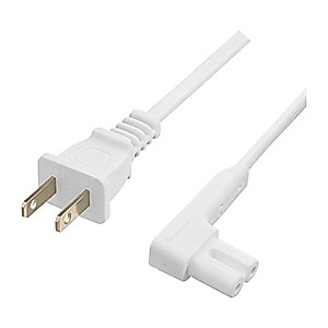 Vebner 19.5in Power Cord Compatible with Sonos One, Sonos One SL, Sonos Play-1 Speakers - Power Plug Cable (Short, White)