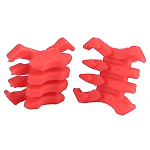 Zerone 2 Pcs Compound Bow Stabilizer Archery Rubber Bow Limbs Vibration Damper Archery Bow Accessories Crab Shaped Shock-Absorbing Sliencer for Hunting Traing(Red)