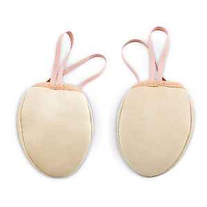 Jassy Rhythmic Gymnastics Beginners Toe Shoes for All Ages -Kids-Teens-Adults- MS02 (Small, Bisque)