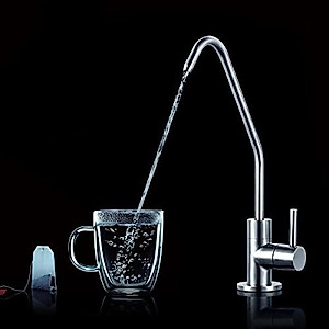 Drinking Water Filter Tap 360 Rotation Kitchen Sink Purifier Faucet Fits All Water Filter Systems & Reverse Osmosis Systems-Oat,Oat