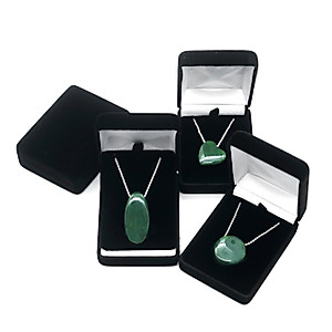 Stellia Healing Heart Jade Necklace 18” – 20” Adjustable Silver Plated Chain