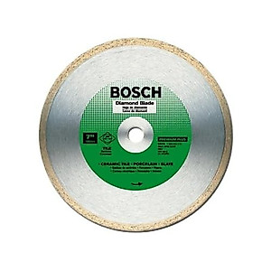 BOSCH DB466 4 In. Premium Turbo Thin Rim Diamond Blade with 7/8 In. Arbor for Smooth Cut Wet/Dry Cutting Applications in Porcelain, Granite, Ceramic