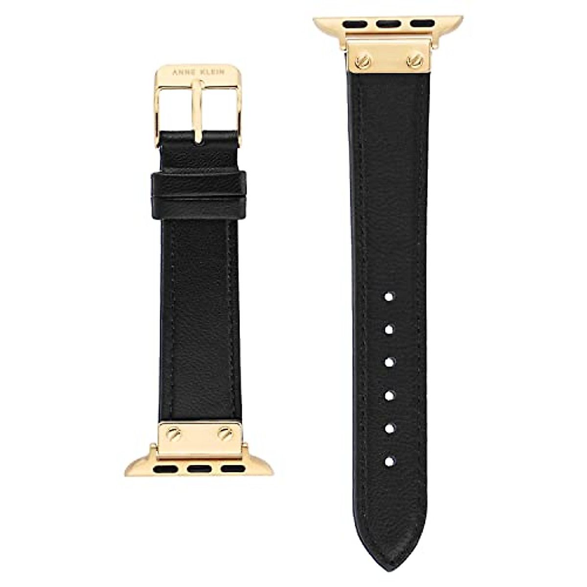 Anne Klein Leather Fashion Band for Apple Watch Secure, Adjustable, Apple Watch Band Replacement, Fits Most Wrists