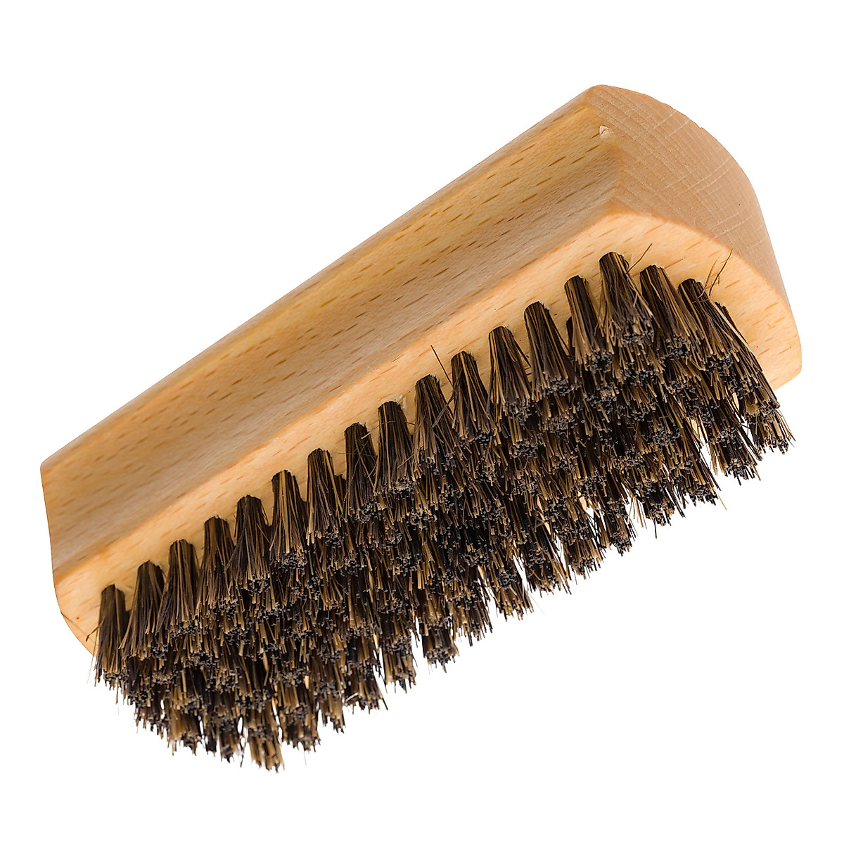 Redecker Wild Boar Bristle Nubuck Leather Shoe Brush, Oiled Beechwood Handle, 3-3/4-Inches Long, Made in Germany