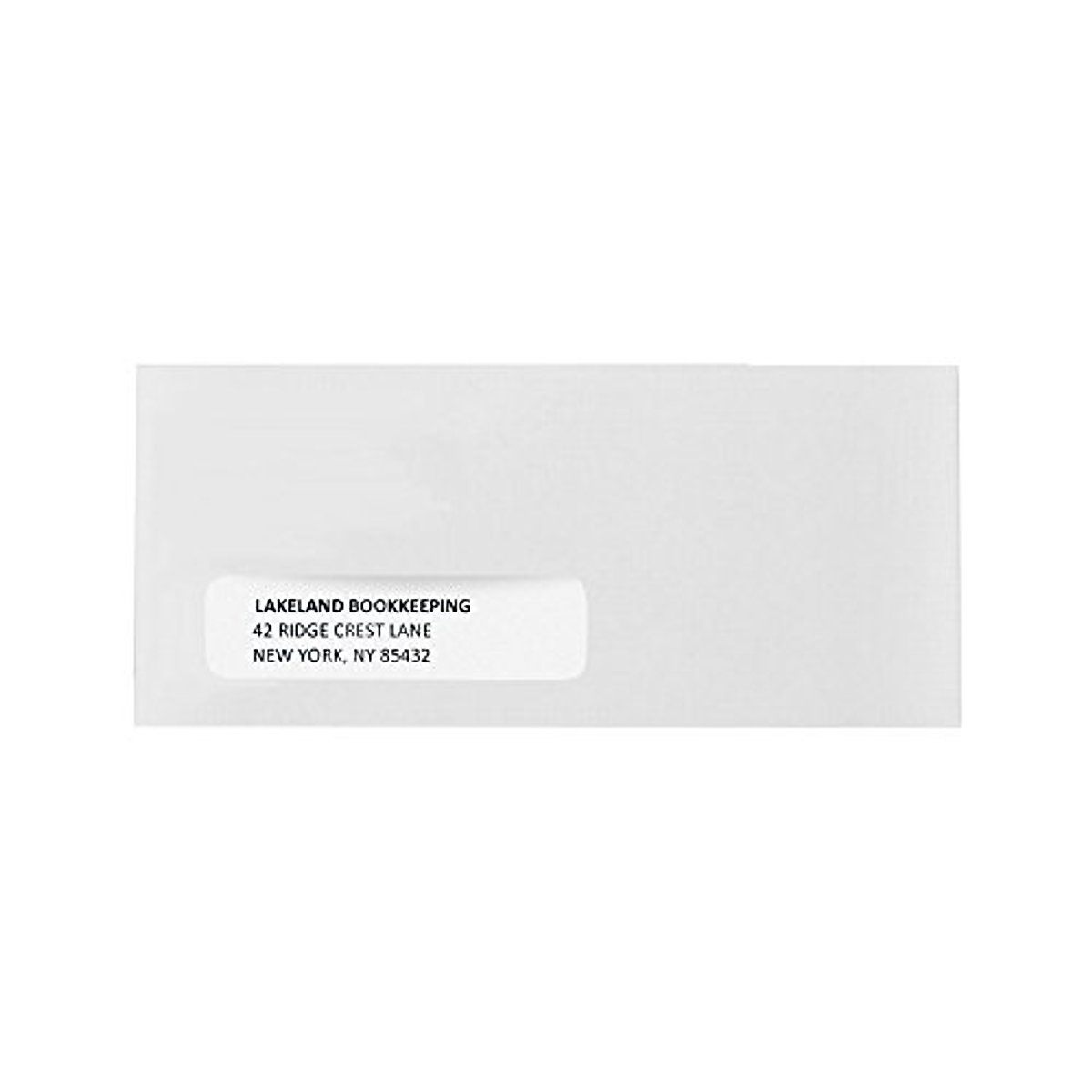 500 Number 10 Single Window Envelopes - Thick Gummed Seal - Designed for Secure Mailing of Quickbooks Checks, Invoices, Business Statements, Personal Letters - 4 1/8 x 9 1/2
